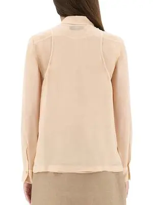Fendi Embroidered Georgette Top