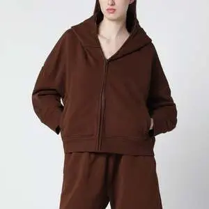 ENTIRE STUDIOS Cotton Zip-up Sweatshirt - Brown