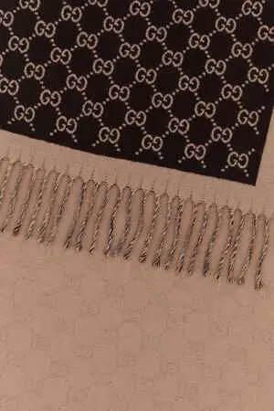 Gucci Embroidered Wool Scarf