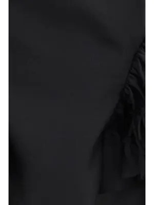 Dries Van Noten Ruffled Peplum Top - Black