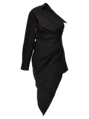 Alexander Wang Asymmetrical Shirt Dress - Black