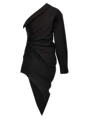 Alexander Wang Asymmetrical Shirt Dress - Black