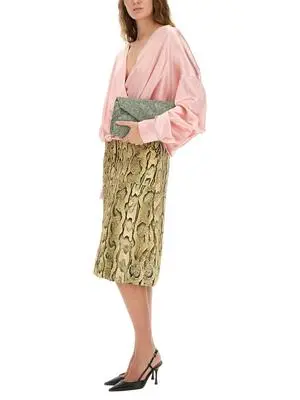 Dries Van Noten Animal Print Skirt
