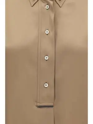 Brunello Cucinelli Silk Shirt - Cream