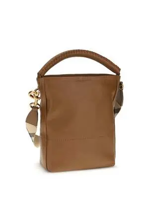 Burberry B Clip Bucket Bag - Brown
