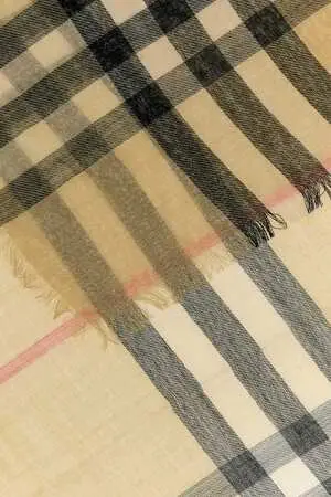Burberry Embroidered Wool Scarf