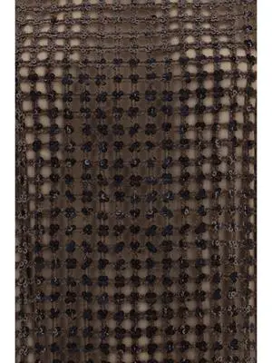 Brunello Cucinelli Sequin Mesh Mini Dress
