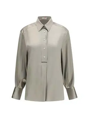 Brunello Cucinelli Silk Satin Shirt - Green