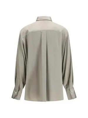 Brunello Cucinelli Silk Satin Shirt