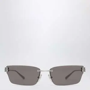 Balenciaga Gossip Rectangular Sunglasses - Silver