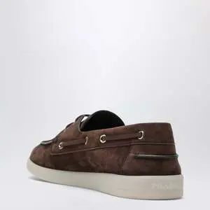 Prada Suede Boat Shoes
