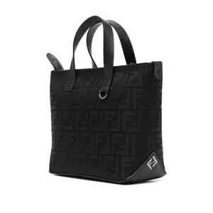 Fendi Monogram Nylon Tote Bag - Black