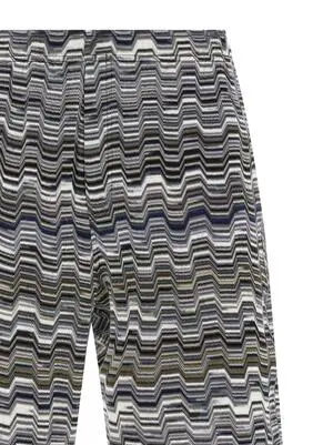 Missoni Irregular Zigzag Bermuda Shorts - Green