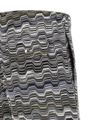 Missoni Irregular Zigzag Bermuda Shorts - Green