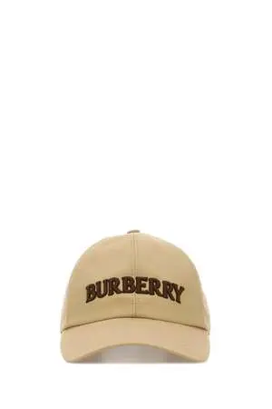 Burberry Beige Gabardine Baseball Cap - Brown