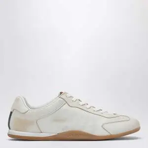 Gucci Shift Sneakers In Delave-effect Leather - White