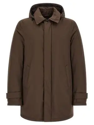 Herno Pointed Collar Coats For Men