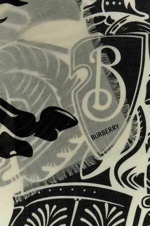Burberry Embroidered Wool Scarf