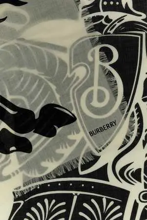 Burberry Embroidered Wool Scarf