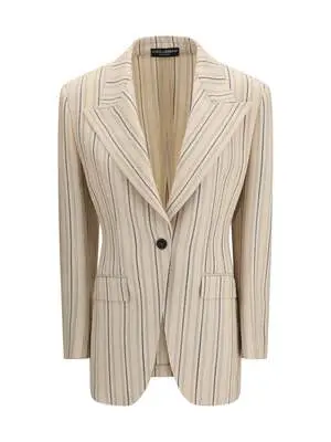 Dolce & Gabbana Pinstripe Jacket - Pink