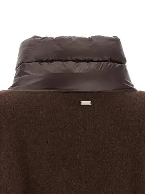 Herno Wool And Cashmere Poncho - Brown