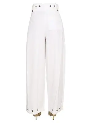 Bottega Veneta Wide Leg Trousers - Cream