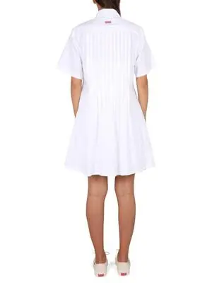 Kenzo Pleated Chemise Dress