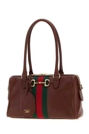 Gucci Chocolate Leather Medium Borsetto Handbag
