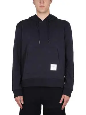 Thom Browne Sweatshirt With Embroidery - Blue