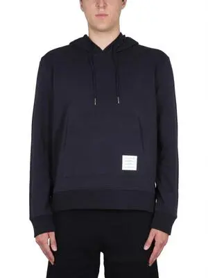 Thom Browne Sweatshirt With Embroidery - Blue