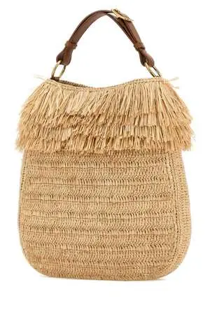 Saint Laurent Raffia Roady Shopping Bag