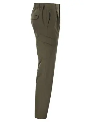 Herno Cargo Trousers With Mechanical Stretch Yarn