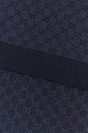 Gucci Embroidered Wool Blend Foulard