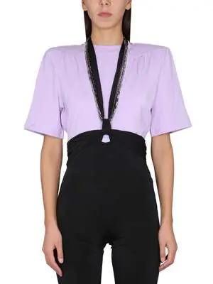 Attico Attico Jewel T-Shirt Purple