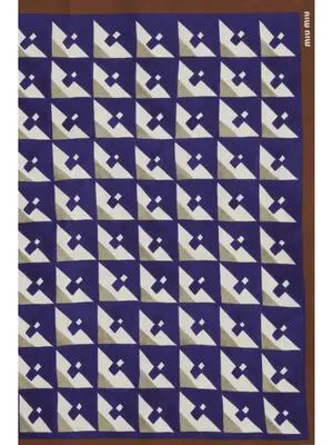 Miu Miu Geometric Print Scarf - Multicolor