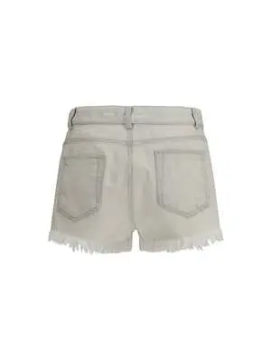 Rick Owens Shorts Temple Bias Cutoffs In Denim - Multicolor