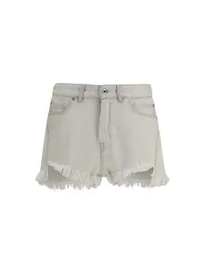 Rick Owens Temple Bias Cutoff Denim Shorts - Multicolor