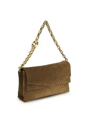 Gucci Large Suede Shoulder Bag