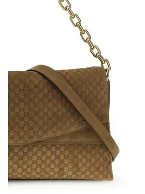Gucci Large Suede Shoulder Bag