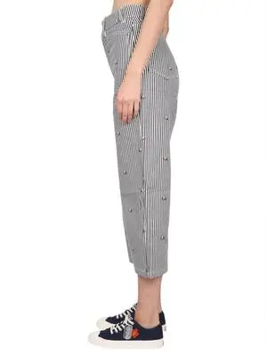 Kenzo Cropped Fit Jeans - Blue