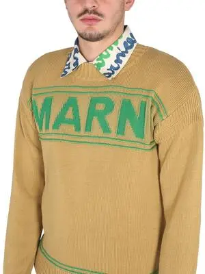 Marni Knit Sweatshirt With Logo