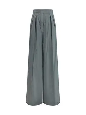 Max Mara Virgin Wool Pants - Green