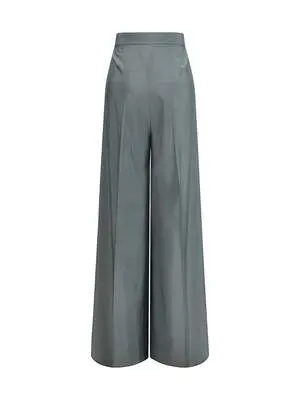 Max Mara Virgin Wool Pants - Green
