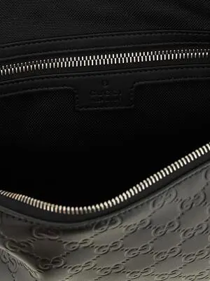 Gucci Gg Emblem' Medium Shoulder Bag - Black