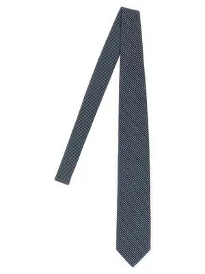 Brioni BRIONI Jacquard Silk Neck Tie Blue