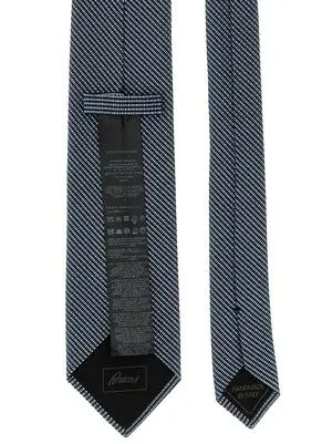 Brioni Jacquard Silk Neck Tie - Blue