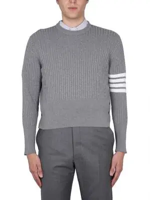 Thom Browne 4bar Stripe Jersey - Gray