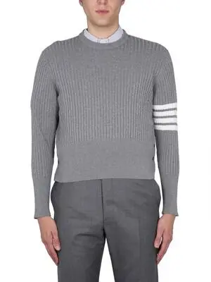 Thom Browne 4bar Stripe Jersey - Gray