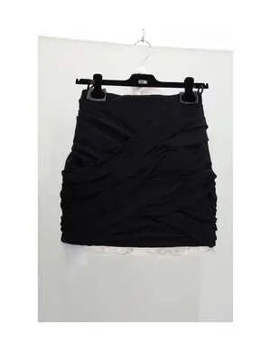 Celine Draped Mini Skirt - Black