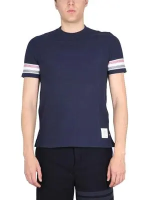 Thom Browne Stripes T-shirt - Blue